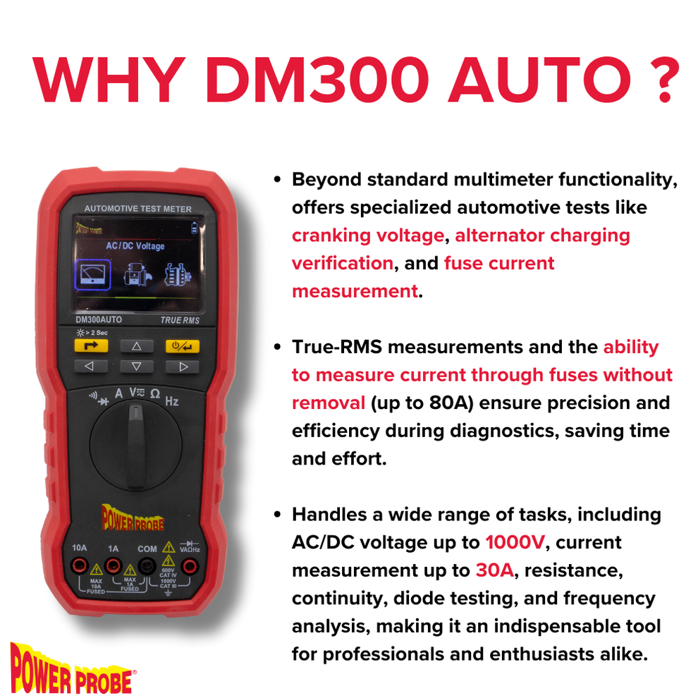 DM300AUTO - Automotive Digital Multimeter – Power Probe