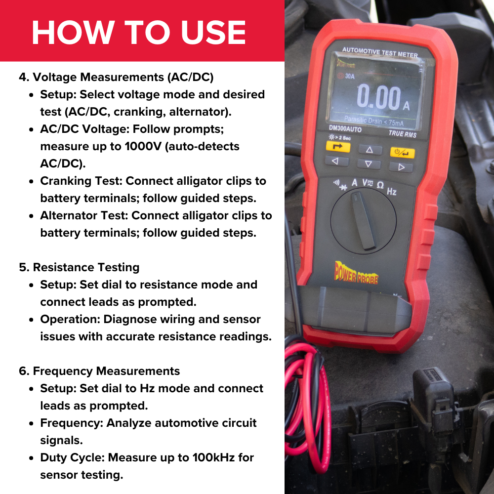 DM300AUTO - Automotive Digital Multimeter – Power Probe
